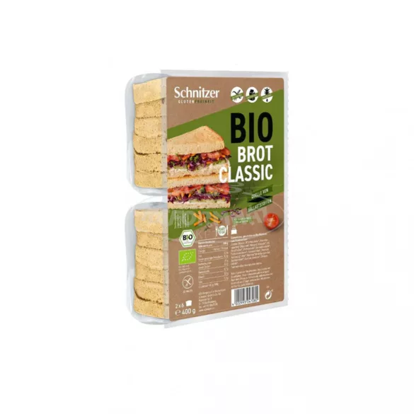Schnitzer gluténmentes bio kenyér classic 400g - reformhaz.u